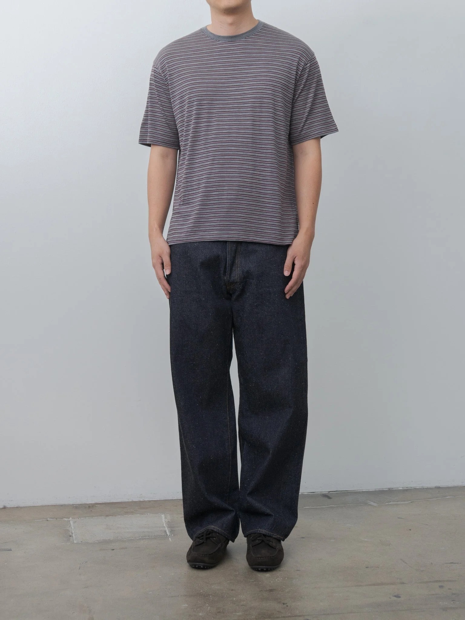 AURALEE striped short-sleeve T-shirt